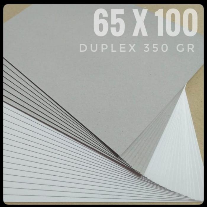 Jual 1 RIM KERTAS DUPLEK DUPLEX 350 GR UKURAN PLANO / 65 CM X 100 CM ...