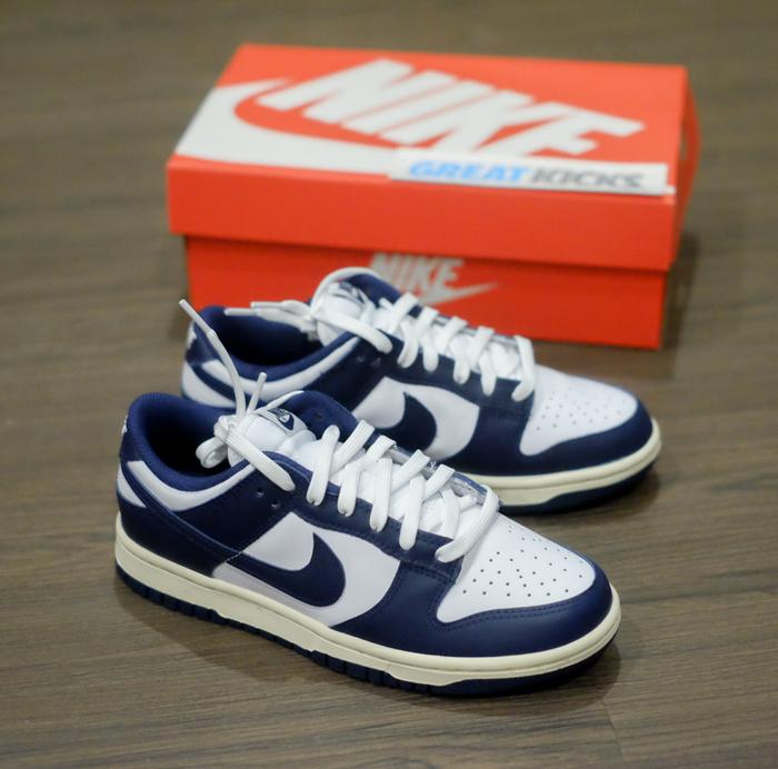 Jual W Nike Dunk Low Vintage Navy Blue Original - Kab. Sleman ...