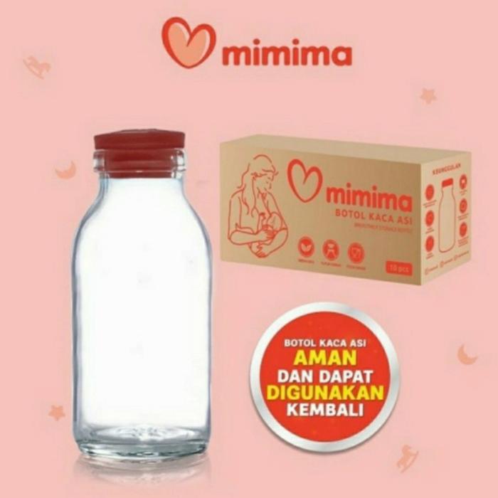 Jual Mimima 10 Pcs Botol Kaca Asi Baru Tutup Karet Botol Asip Vial Bpa ...