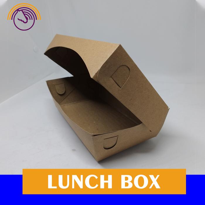 Jual Lunch box Paper - Kotak makanan kertas - Kraft Size L - Jakarta ...