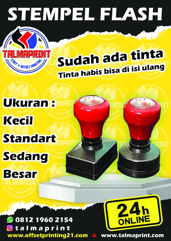 Jual cetak stempel Flash (otomatis) 1 hari jadi - 2 WARNA, SEDANG - Jakarta Timur - Talma Print ...