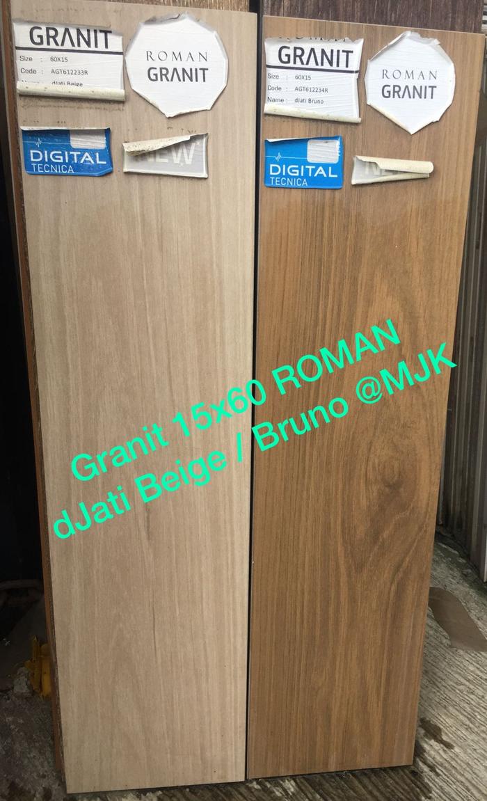Jual Granit 15x60 ROMAN Motif Kayu MURAH dJati Beige / Bruno - Kab ...