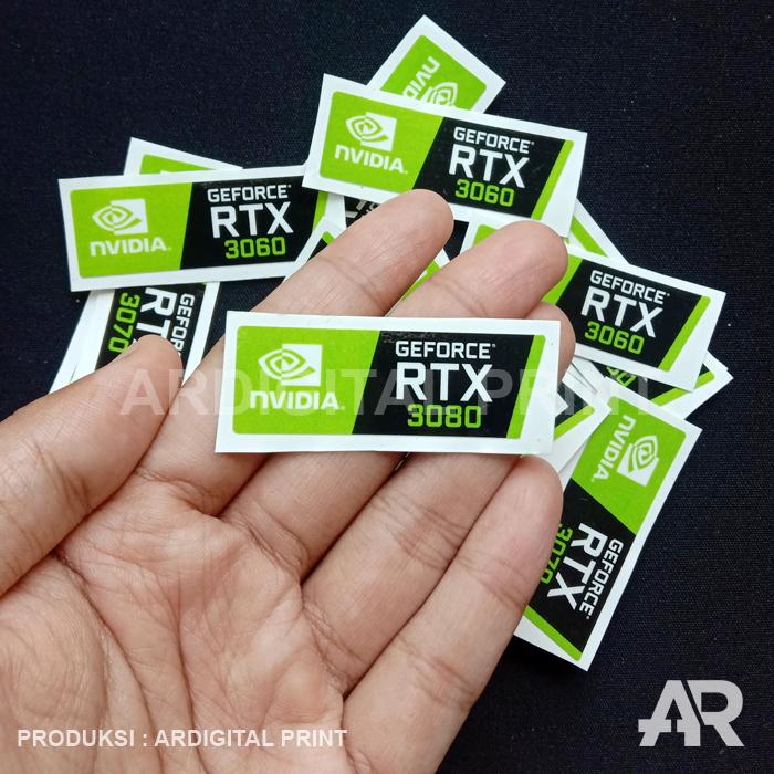 Jual STIKER NVIDIA RTX 3080 STIKER VINYL LAMINASI GLOSSY SATUAN - Kab ...