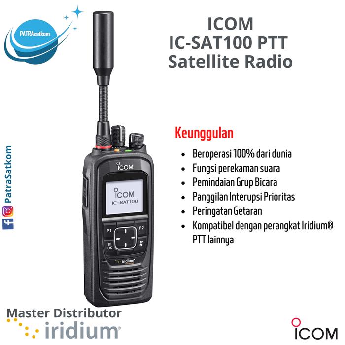 Jual ICOM IC-SAT100 PTT Satellite Radio Iridium - Jakarta Utara ...
