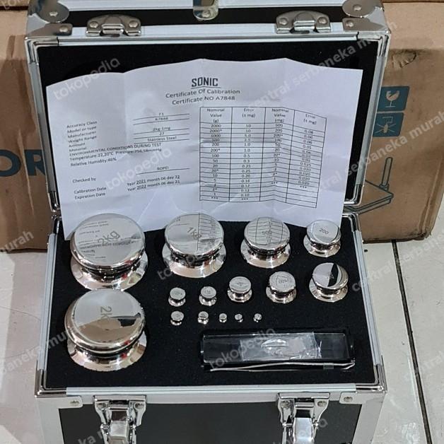 Jual anak batu timbangan Sonic class F1 cap 1mg-2kg +box anak batu timbangan kalibrasi - Jakarta ...