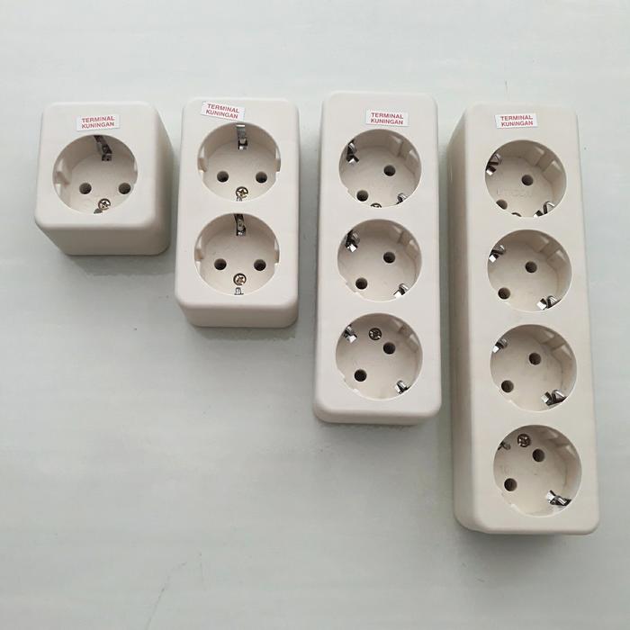Jual Stop Kontak Uticon Colokan 1 2 3 4 Lubang Terminal Kuningan - Kota Bekasi - Ponti Karya ...