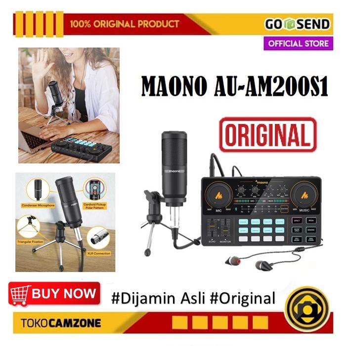 Promo Maono Maonocaster AU-AM200 S1 AU-AM200S1 Lite starter Bundle ...