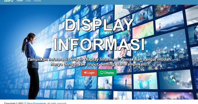 Jual Aplikasi Display Informasi web base PHP DISFO TERBARU - Kab. Purwakarta - Digicom Media ...