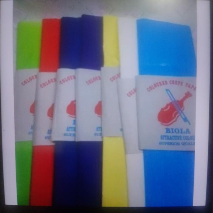 Jual Kertas Krep Biola isi 10 lembar - Jakarta Selatan - Maju Lestaria ...