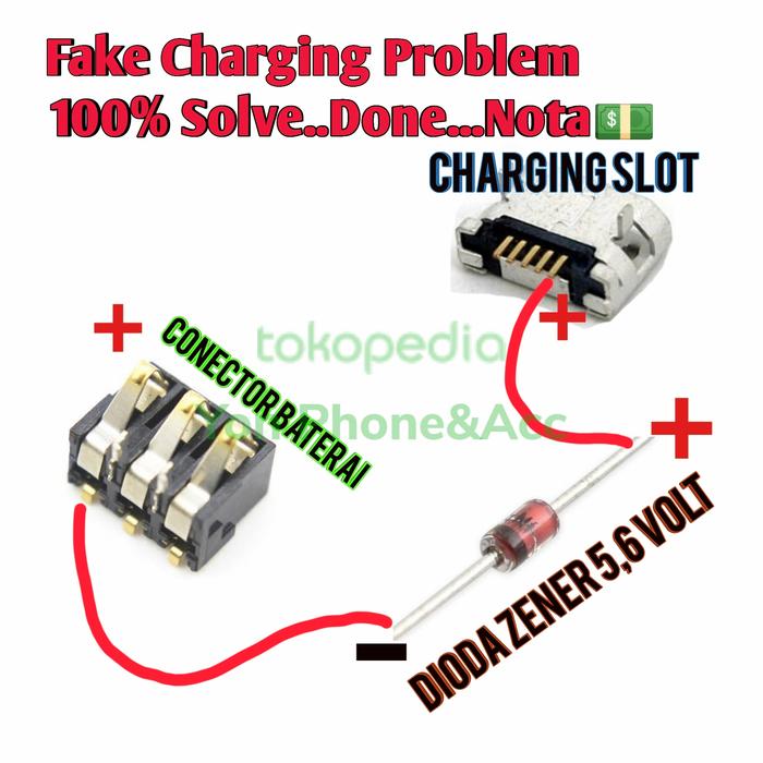 Jual Dioda Zener 5.6v penyearah arus pengganti ic charger rusak untuk ...