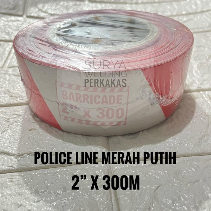 Jual Police Line Merah Putih 2" x 300M / Garis Polisi / Barricade Tape ...
