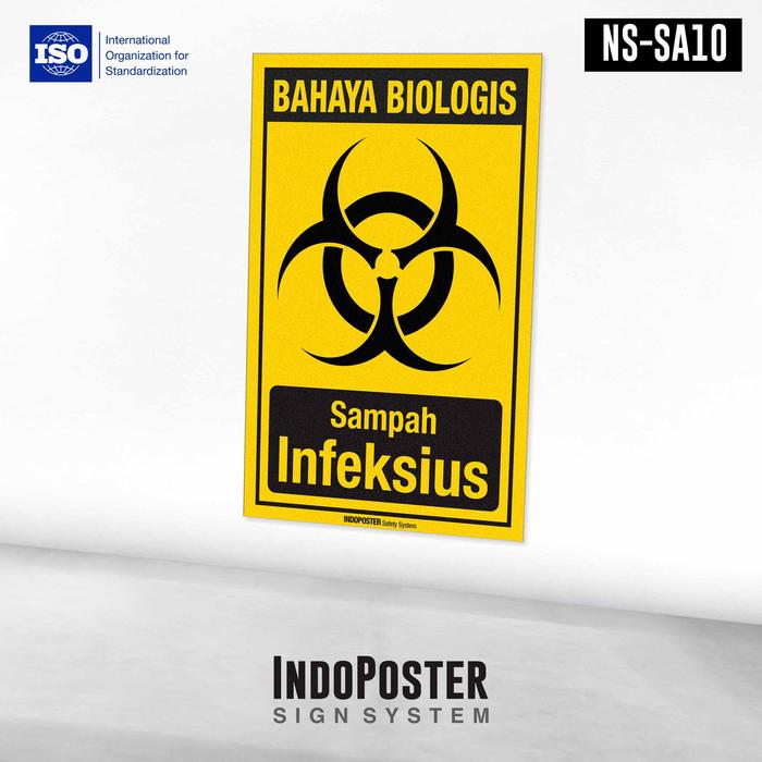 Jual Stiker Safety Sign Rambu K3 ISO Sampah Infeksius - M - Kab ...