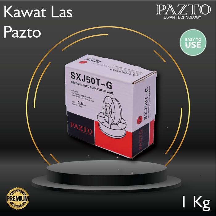 Jual KAWAT LAS PAZTO MIG MIGi 120 130 0,8 mm 1 KG Wire TANPA GAS CO2 ...