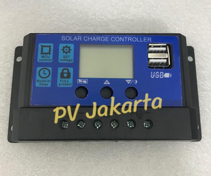 Jual Solar Charge Controller 20A PWM SCC 20A Auto 12V/24V (Biru - Low ...