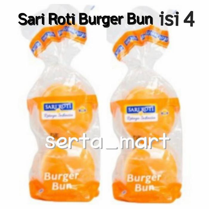 Jual Sari Roti Burger Bun 4's - Roti Burger Sariroti isi 4 - Jakarta ...