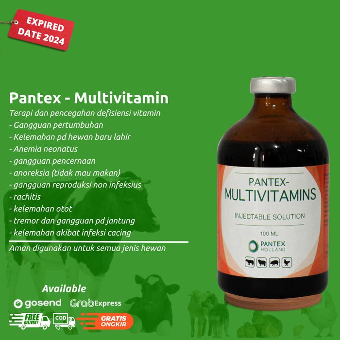 Jual Pantex Multivitamin Holland ( vitamin pertumbuhan dan metabolisme ...