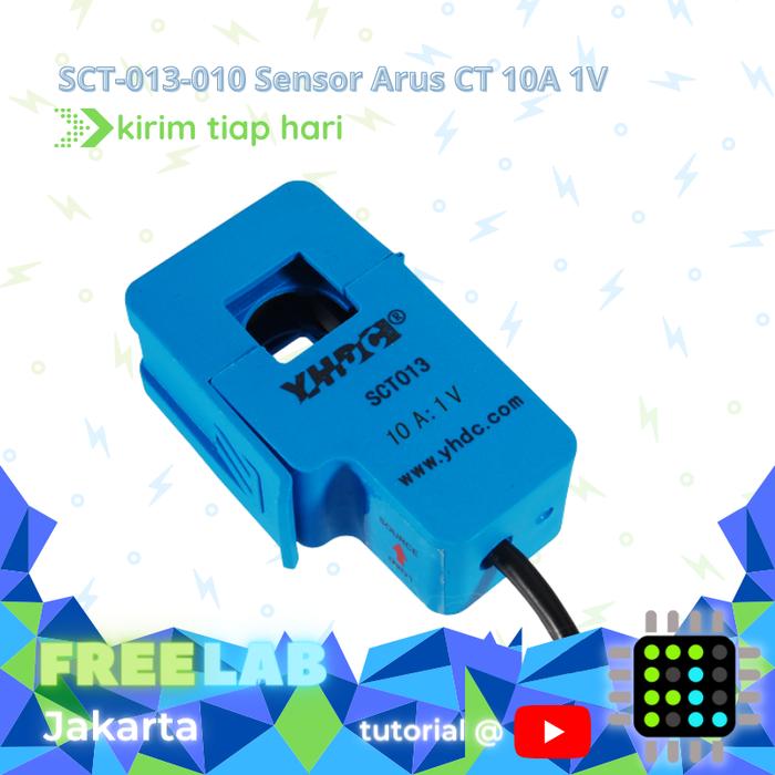Jual SCT-013-010 Sensor Arus Current Transformer CT Non Invasive 10A ...