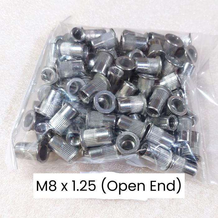 Jual Mur Rivet Tanam M8 Stainless Steel 304 Rivet Nut Insert Nut Open ...