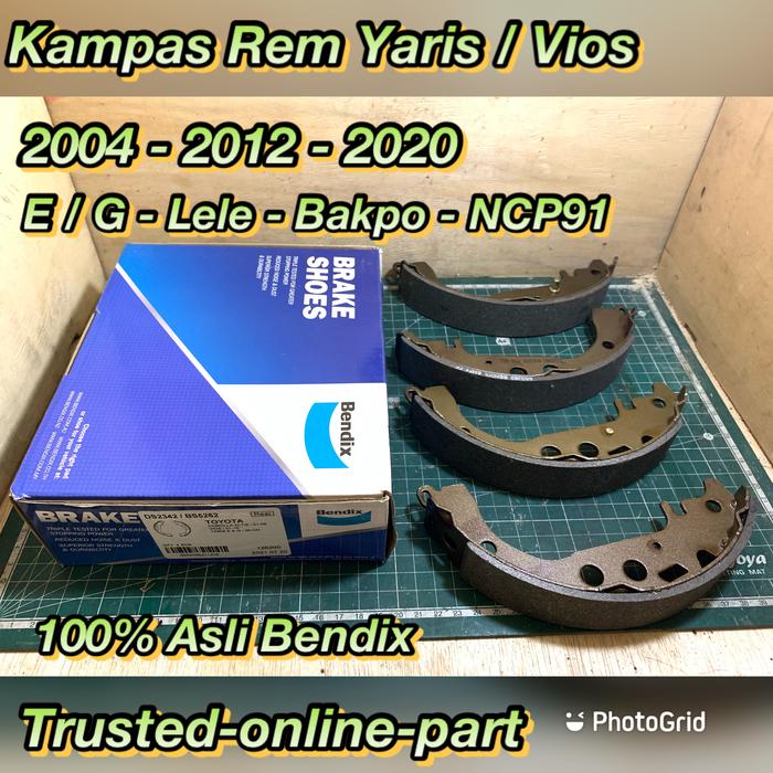 Jual Kampas Rem Yaris Belakang Tipe E Dan G 100% Asli Bendix - Kota ...