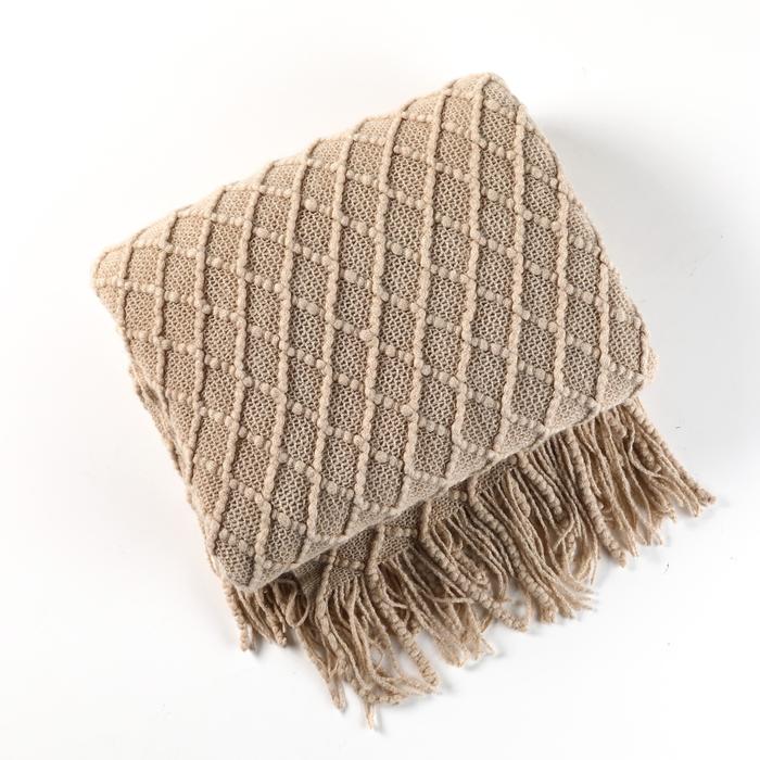 Jual Claire Blanket / Selimut Rajut Wol Halus Sofa Cover Nordic ...