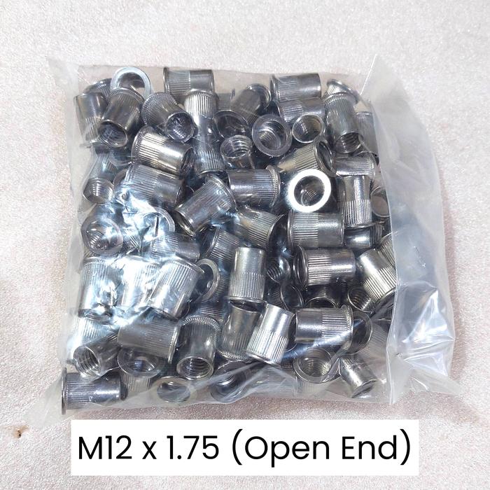 Jual Mur Rivet Tanam M12 Stainless Steel 304 Rivet Nut Insert Nut Open ...