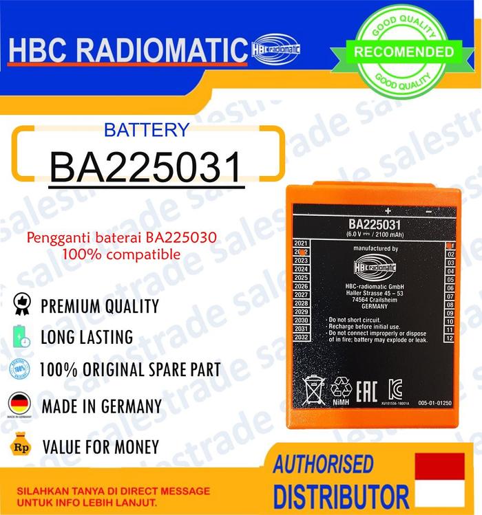 Jual HBC Radiomatic BA225031 ( Pengganti BA225030 100% compatible ...