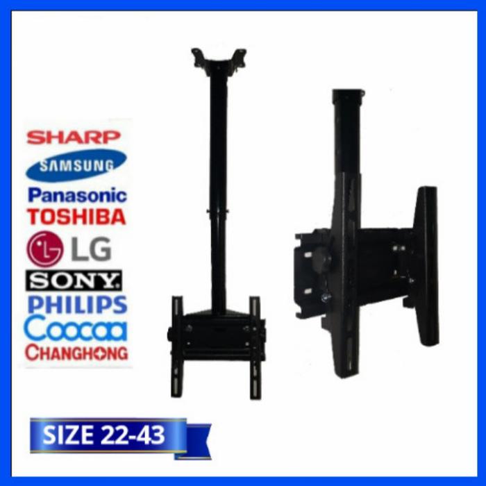 Jual Bracket Braket Breket TV 43 40 32 24 inch, Bracket Ceiling/ Tv ...