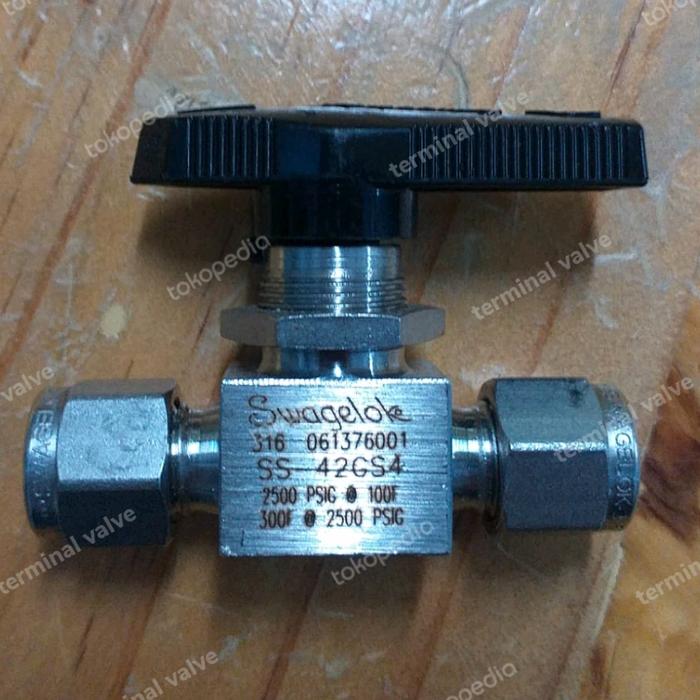 Jual ball valve swagelok ss-42GS4 1/4"/ball valve swagelok 1/4 ...