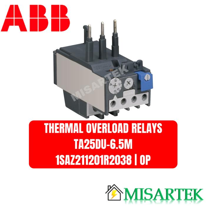 Jual Thermal Overload Relay TA25DU6.5 (4.5-6.5A) ABB | 1SAZ211201R2038 ...
