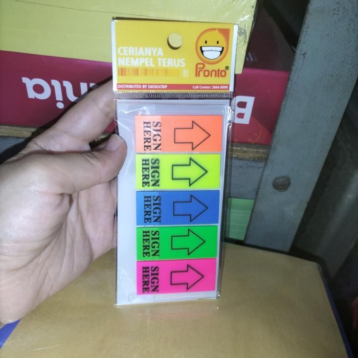 Jual stiker sign here pronto (perset) - Jakarta Barat - Muel grosir ...