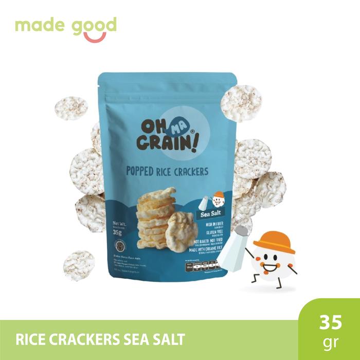 Promo Oh Ma Grain! Rice Crackers 50gr - Snack Beras Sehat Halal Organik ...