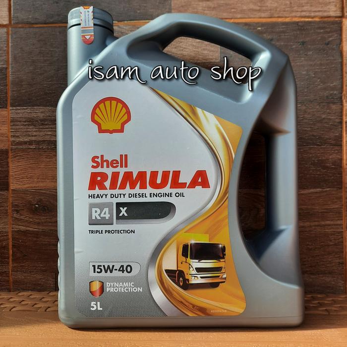 Jual OLI SHELL RIMULA 4 X 15W40 API CI 4 KEMASAN 5 LITER - Kota ...