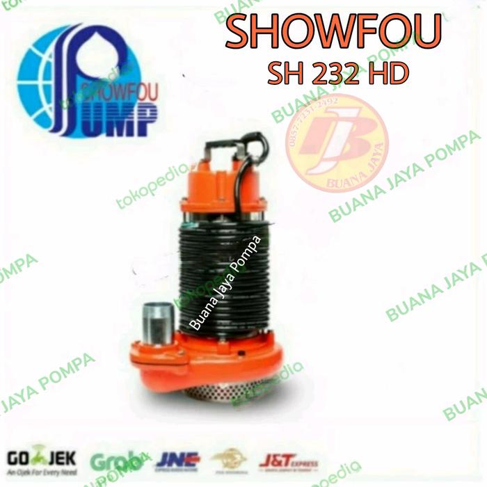 Jual POMPA CELUP AIR KOTOR SHOWFOU SH 232 HD 2hp 3phase 2 inch ...