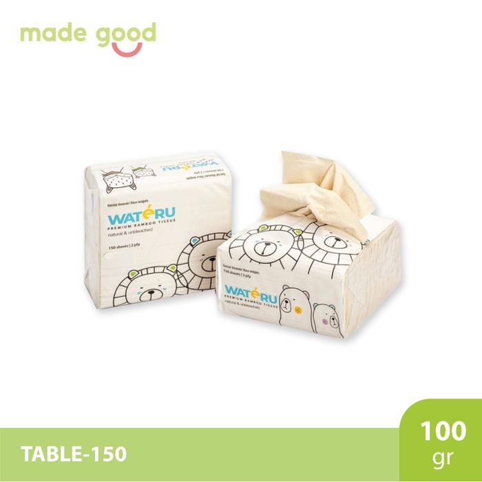 Jual Wateru Premium Bamboo Tissue - Tisu Bambu Natural Aman Paper Towel ...