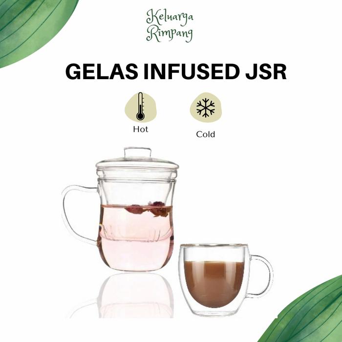 Jual Gelas Infused Jsr Cangkir Anti Panas By Keluarga Rimpang - Gelas ...