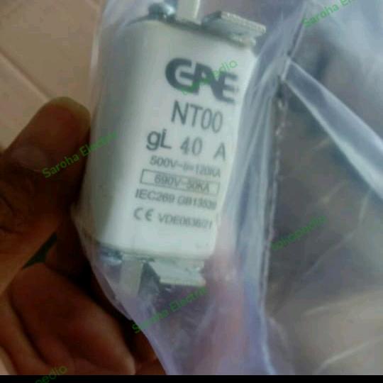 Jual FUSE GAE NT00 20A 40A 63A 80A 100A 160A 500V/690V FUSE NH00 120kA ...