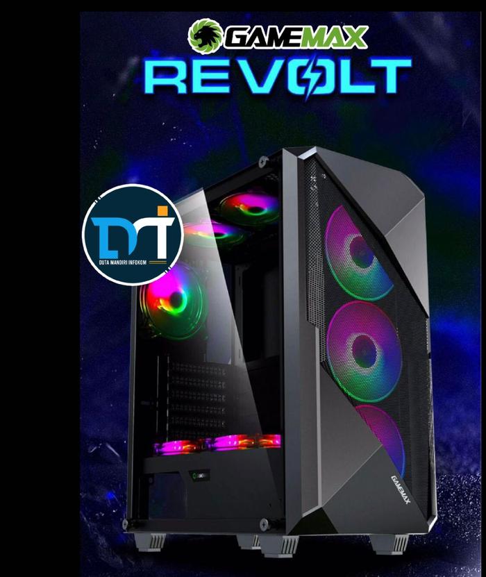 Jual GameMax Revolt - ARGB Tempered Glass Mid-Tower ATX Gaming Case ...