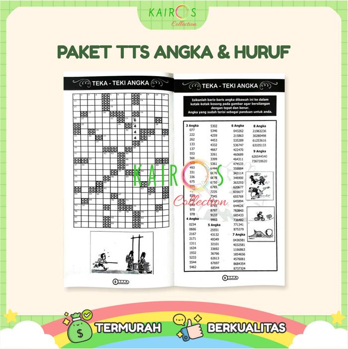 Jual Paket Hemat Tts Angka Dan Tts Huruf Teka Teki Silang - Tts Angka ...
