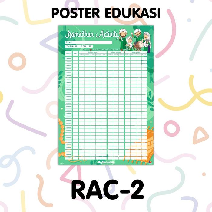 Promo Poster Checklist RAMADHAN ACTIVITY - Ceklist Ramadhan - RAC-1 ...