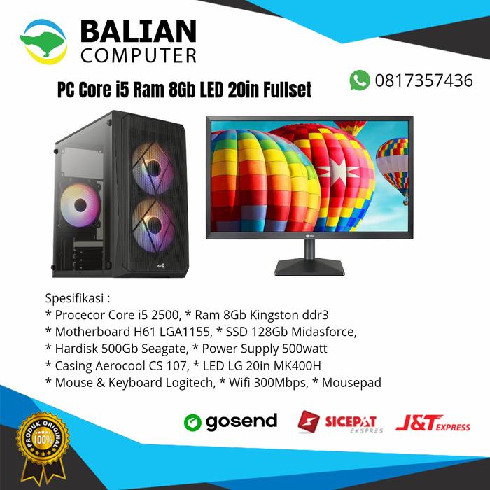 Jual Komputer Core i5 Ram 8Gb LED LG 20" siap pakai fullset - Kota ...