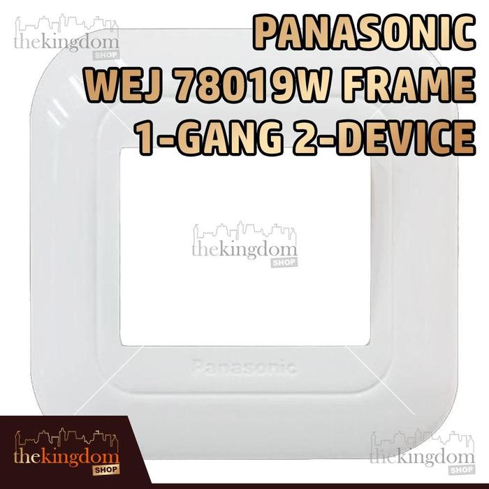Jual Panasonic WEJ 78029W Frame 1-Gang 2 Device WEJ78029W 78029 Double ...
