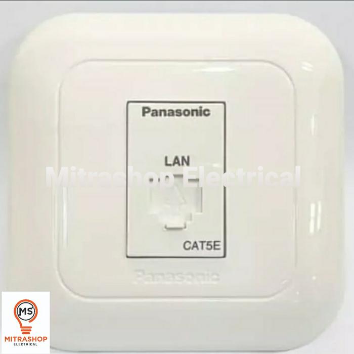 Jual SOCKET Outlet Data LAN Cat5e / CAT 6 RJ45 WEJ2488 IB Panasonic ...