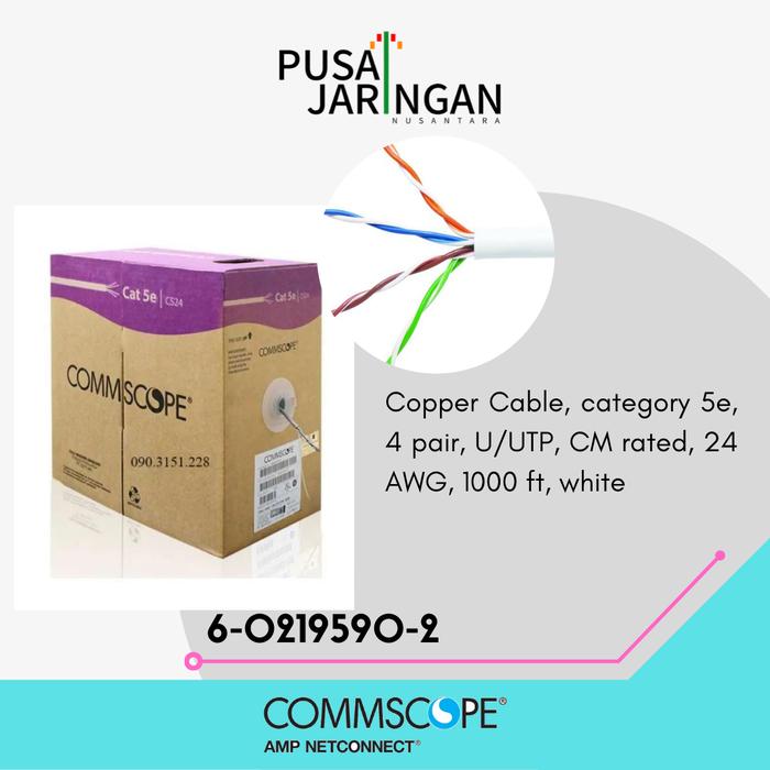 Jual COMMSCOPE 6-219590-2 TE AMP KABEL LAN UTP CAT. 5E - Jakarta Pusat ...