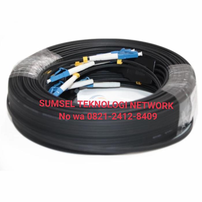 Jual PRECON LC - LC 100 Meter 4 Core Kabel Gepeng/Outdoor Fiber Optic ...