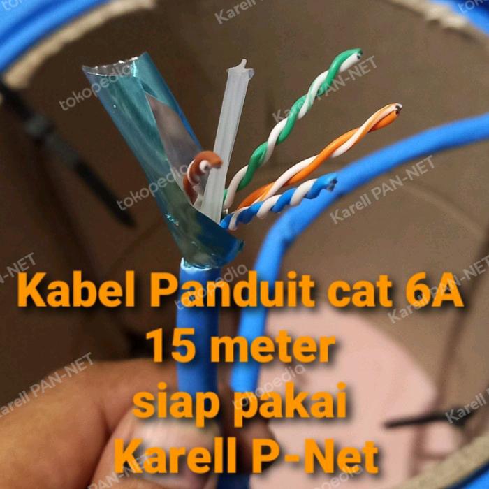 Jual kabel lan panduit cat 6A 15 meter siap pakai - Jakarta Pusat ...