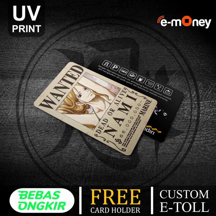Jual Custom Kartu Emoney Mandiri | Poster Wanted One Piece - emoney 2 ...