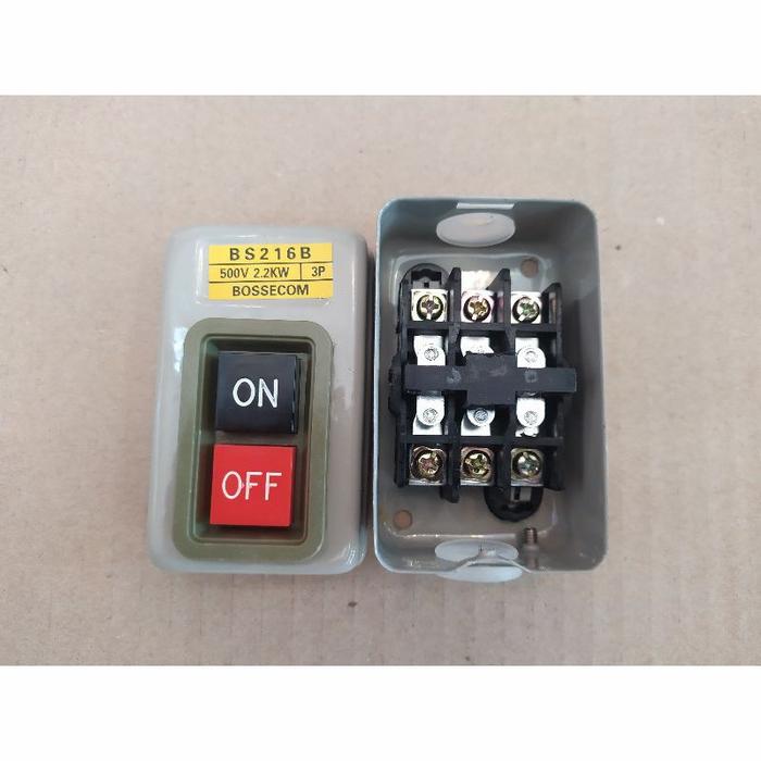 Jual PUSH BUTTON ON OFF 15A / 30A 3 Phase BS-216B / BS-230B - 15A ...