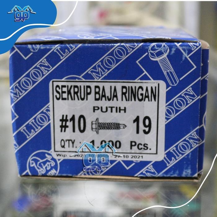 Jual Sekrup Skrup Roofing Baja Ringan #10x19 Moonlion Dus - Kab ...