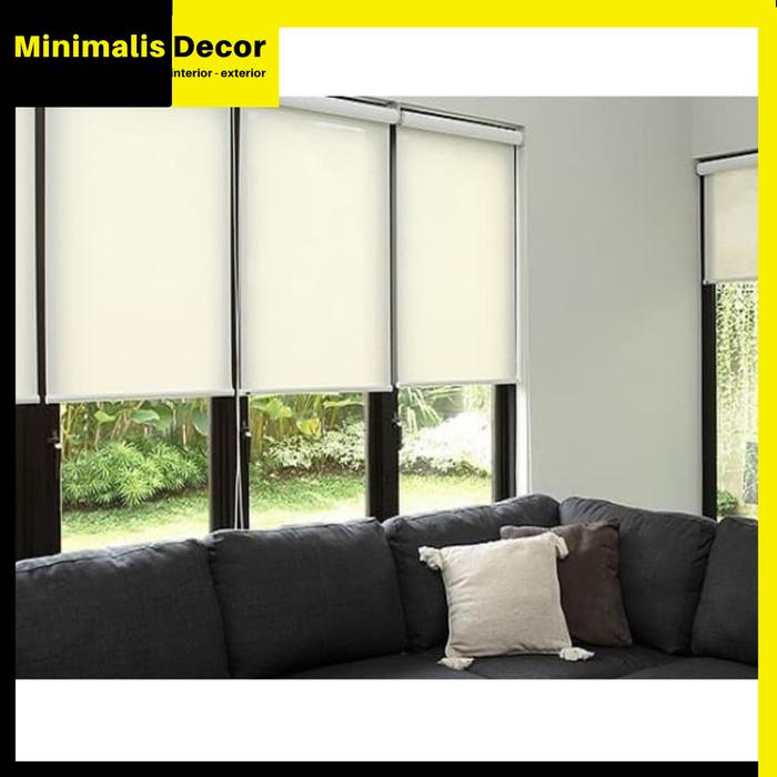 Jual Roller blind dimout menhaan cahaya hingga 60% tidak tembus pandang ...