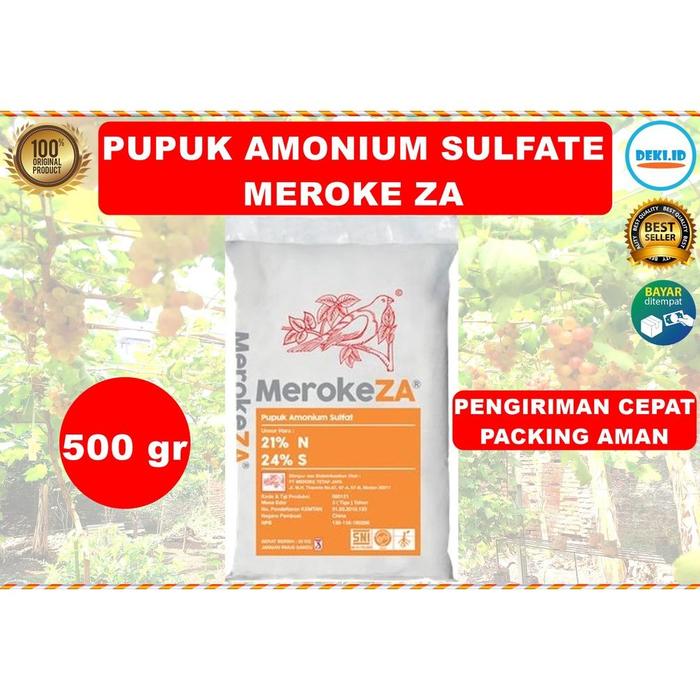 Jual Pupuk ZA Meroke 500 gr Original Kemasan Repack Amonium Sulfat ...